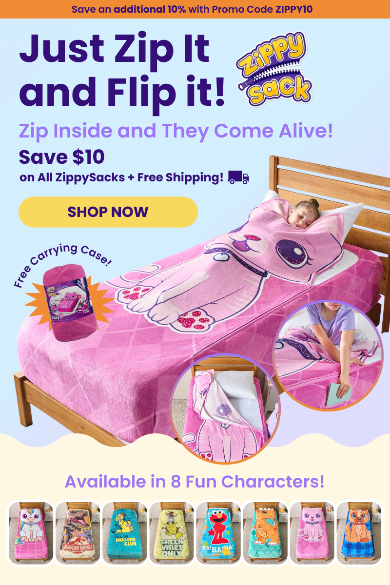ZippySack – No More Messy Beds, Just Zip and Go!
